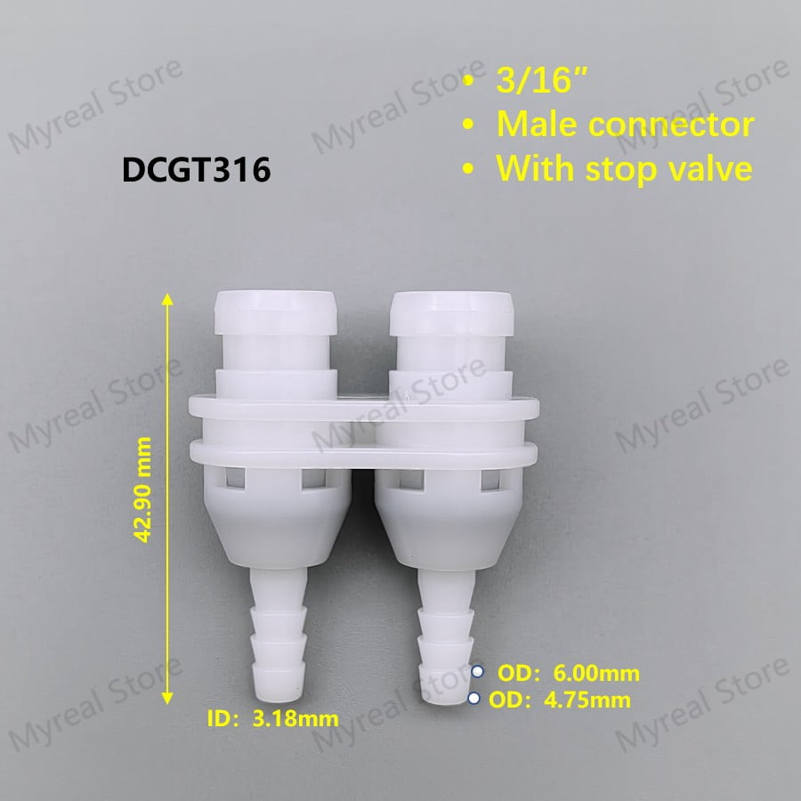 3-16Male-Double Plastic CPC Connector, Quick Disconnect, Beauty, Drain ...