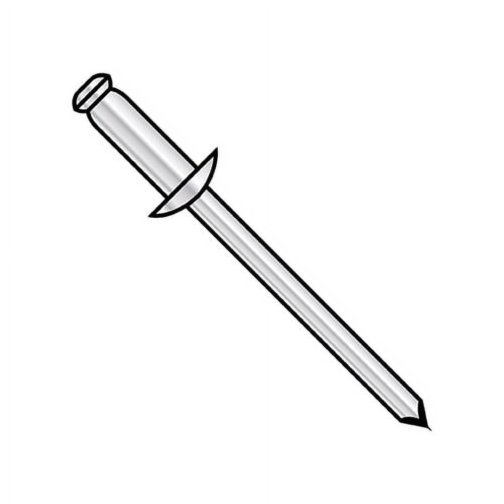 3/16X.37-.50 Aluminum Rivet With Aluminum Mandrel (Pack Qty 3,500) BC ...