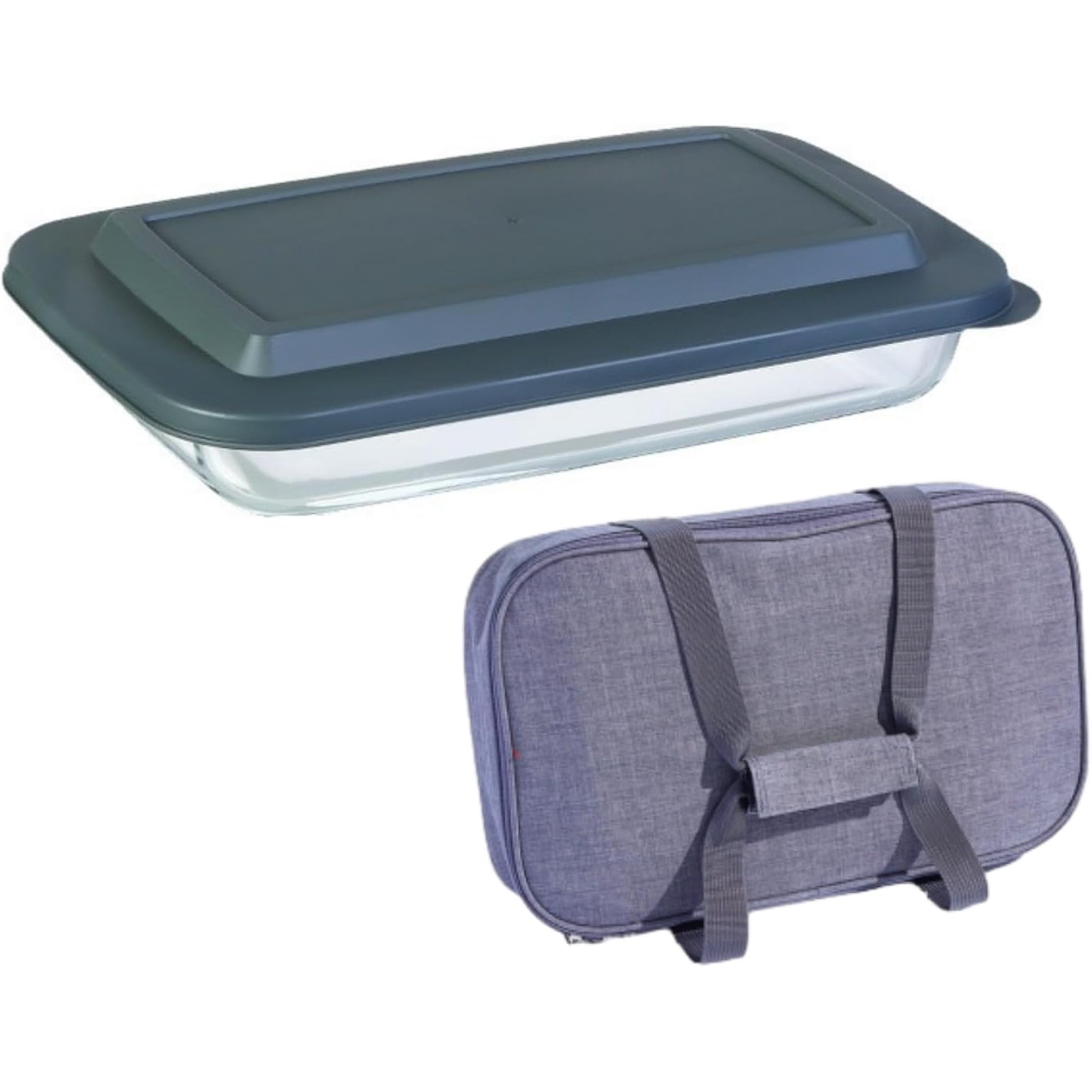 3.17 Quart Glass Baking Dish with Lid 9.45 * 15.75 in Glass Casserole ...