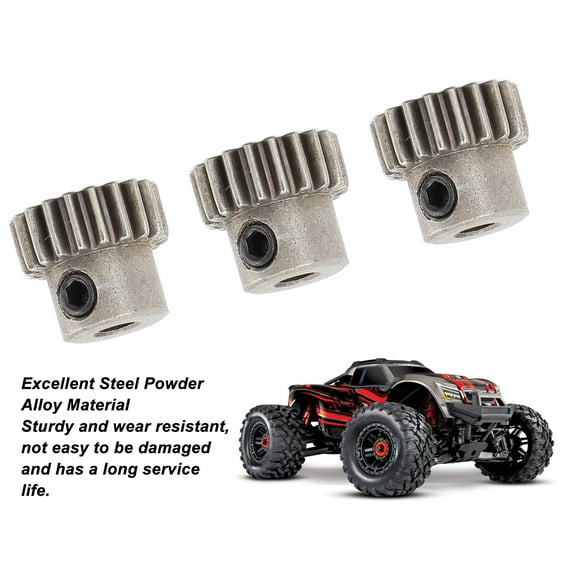 3.175mm RC Gear Set, Steel Powder Alloy, Fits HSP, Axial, Redcat, 3PCS ...