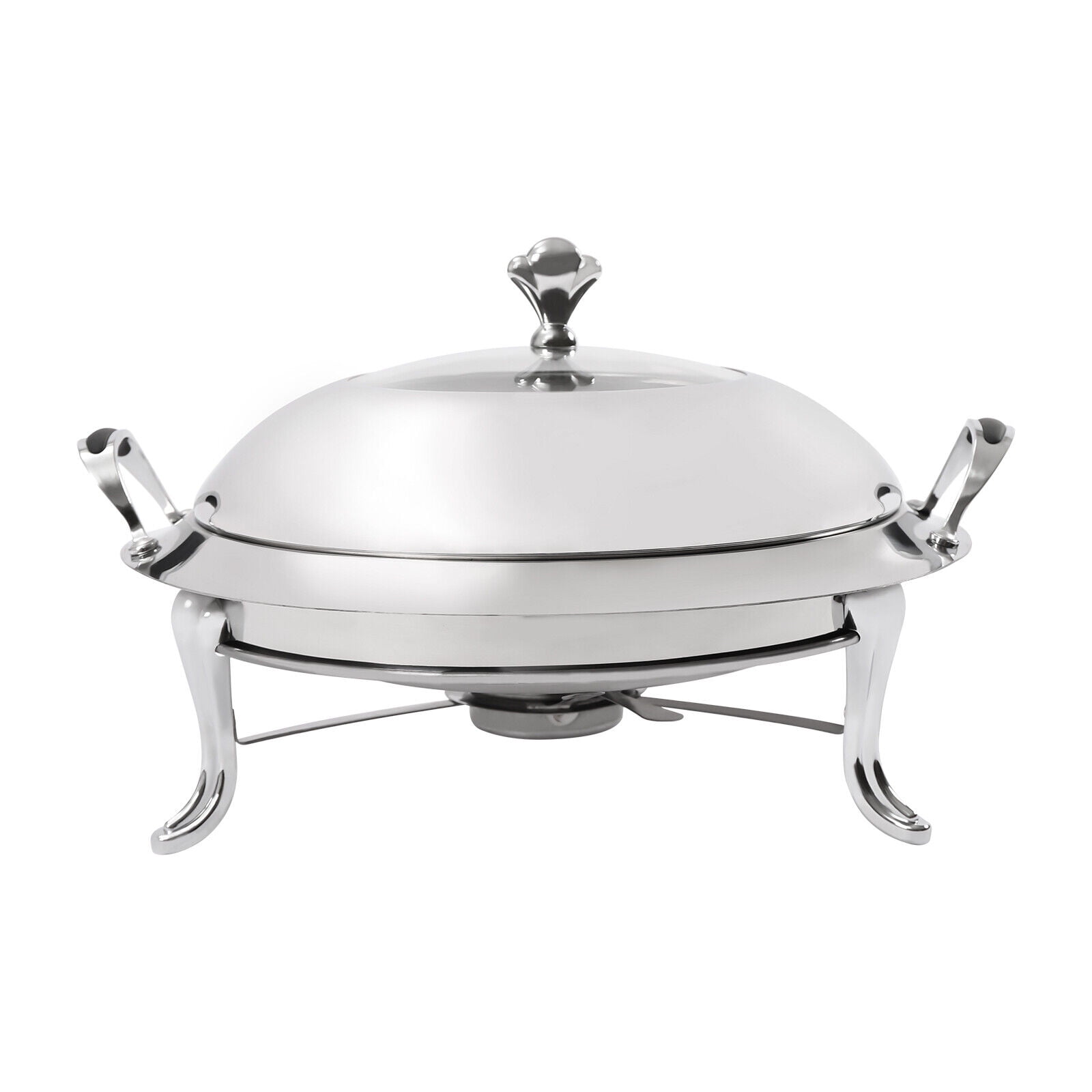 3.17Qt Chafing Dish Round Stainless Steel Buffet Servers and Warmer ...