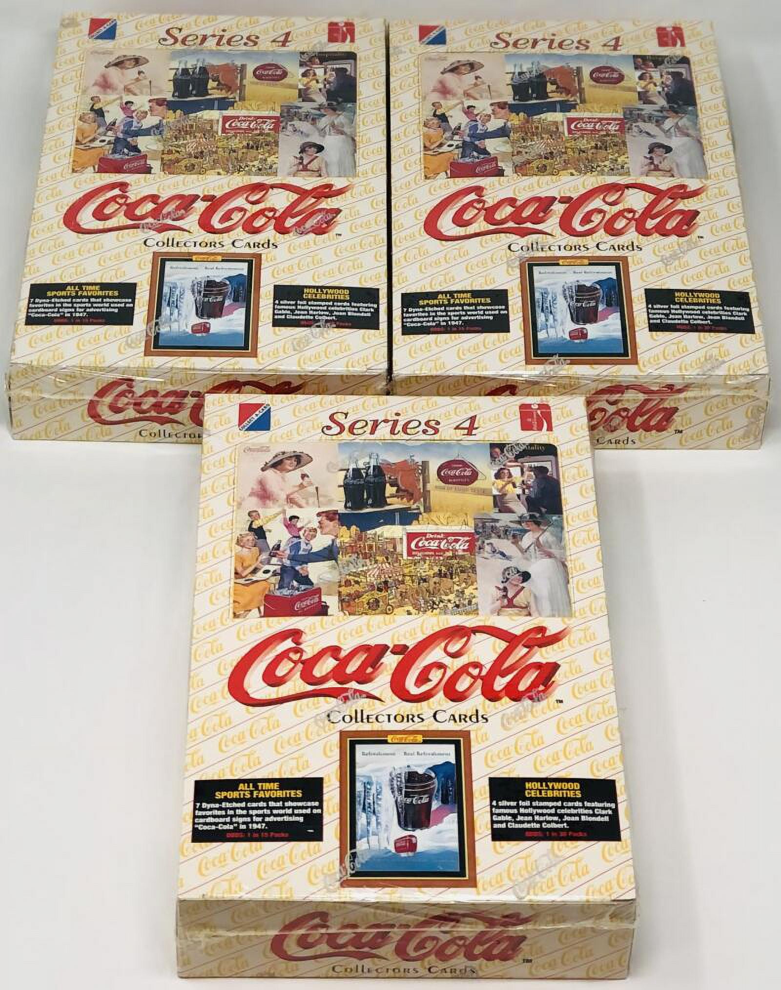 (3) 1995 Collect A Card Coca-Cola Series 4 Collectors Card Box Lot ...