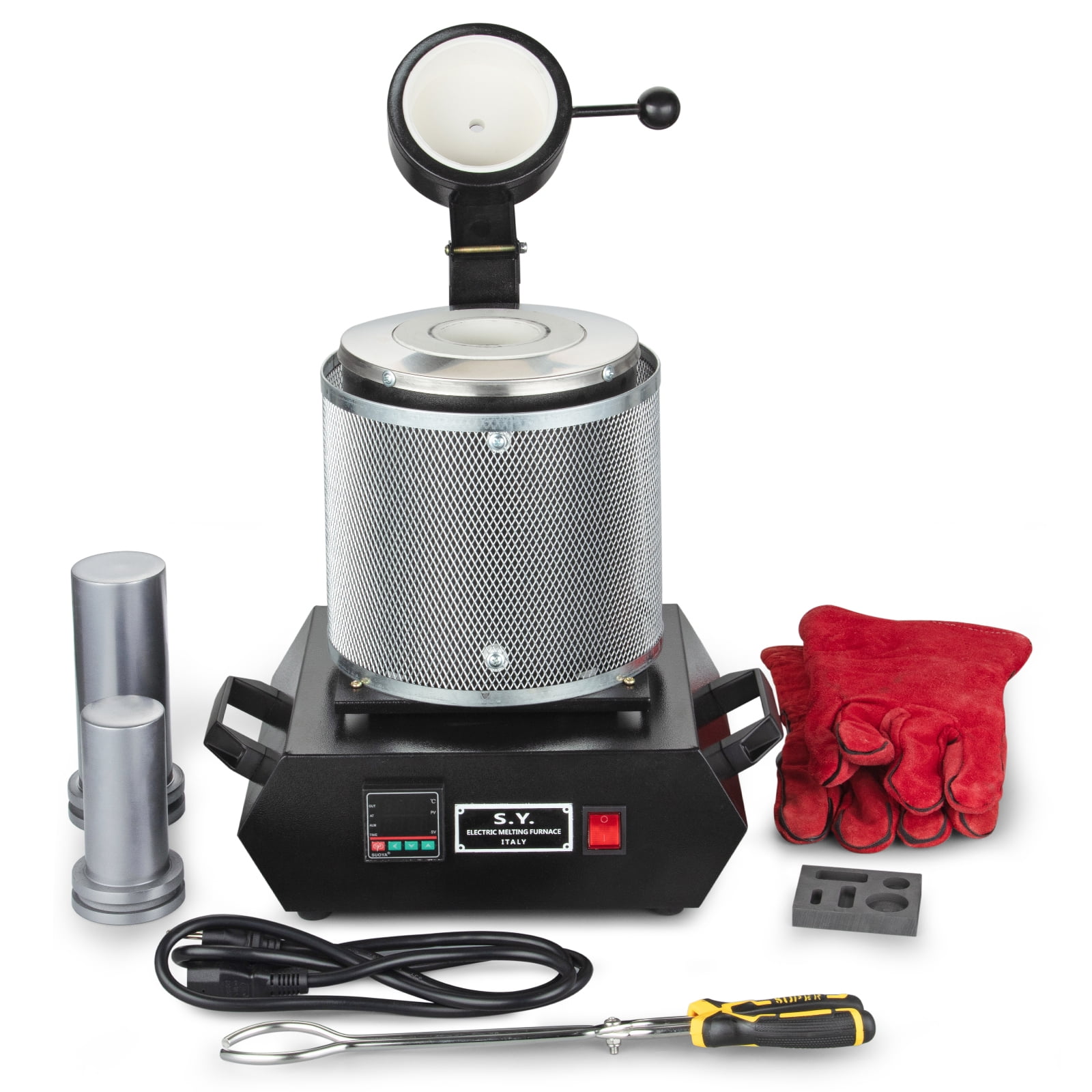3+1KG Gold Melting Furnace, 2100℉ [Digital Electric][Smelter Kit][Smelt ...