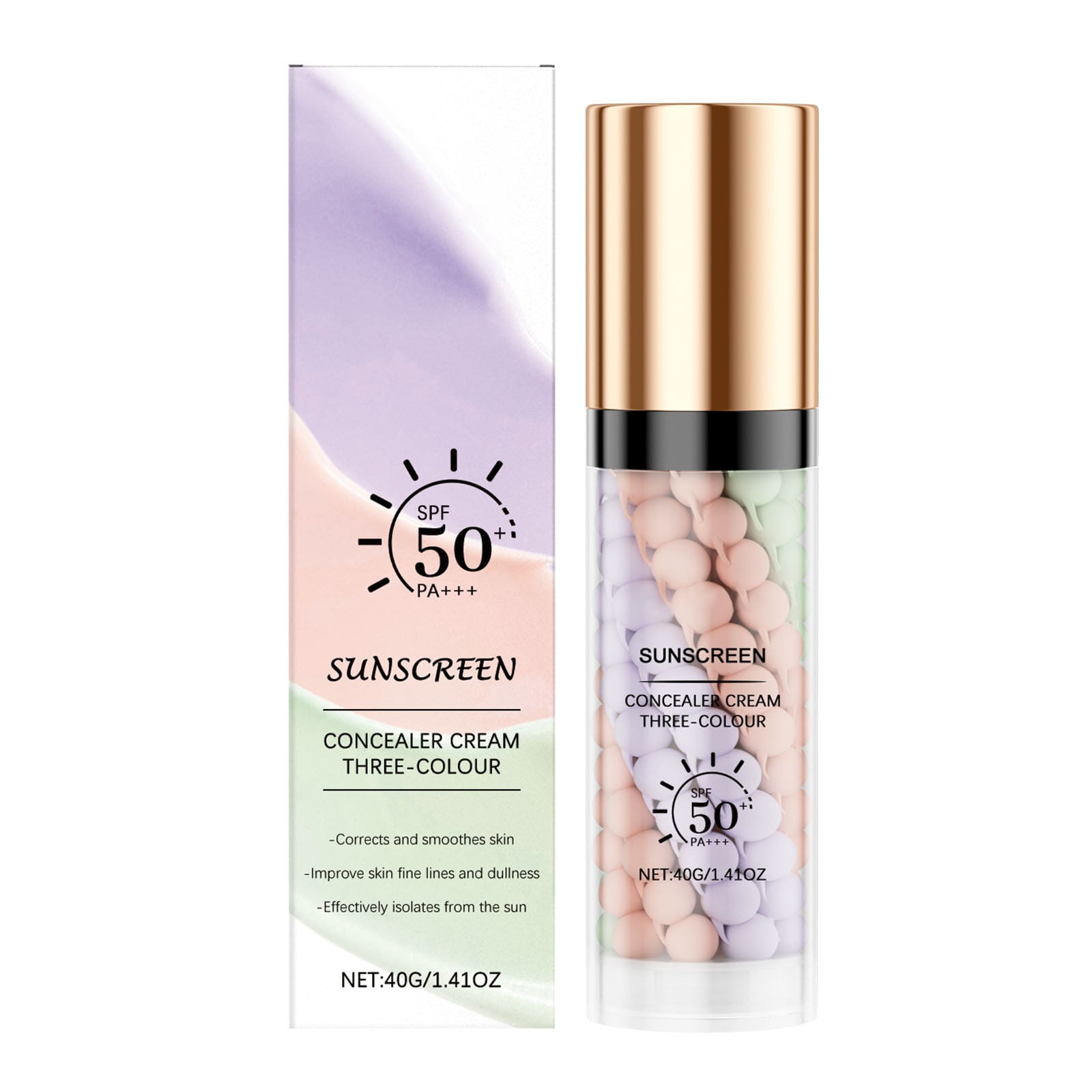 3 In 1Primer for Face Before Makeup, SPF 50 PA+++ Sunscreen Isolation ...