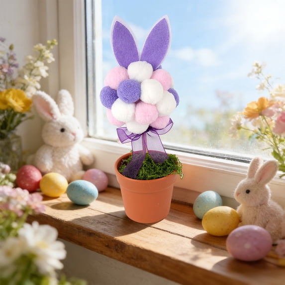 3/1pcs Easter Decorations, Easter Eggs Mini Tree Table Centerpieces ...