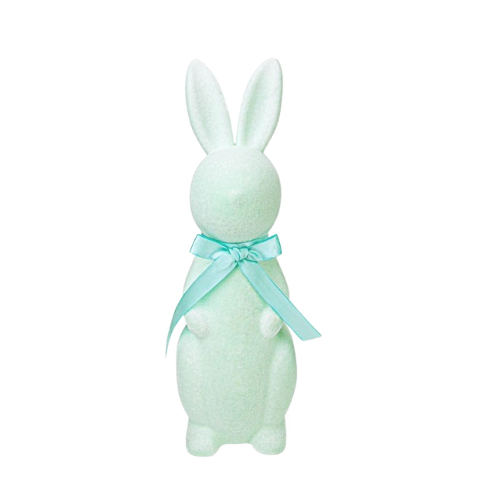 3/1pcs Easter Decorations Pastel Flocked Easter Bunny Decor Spring ...