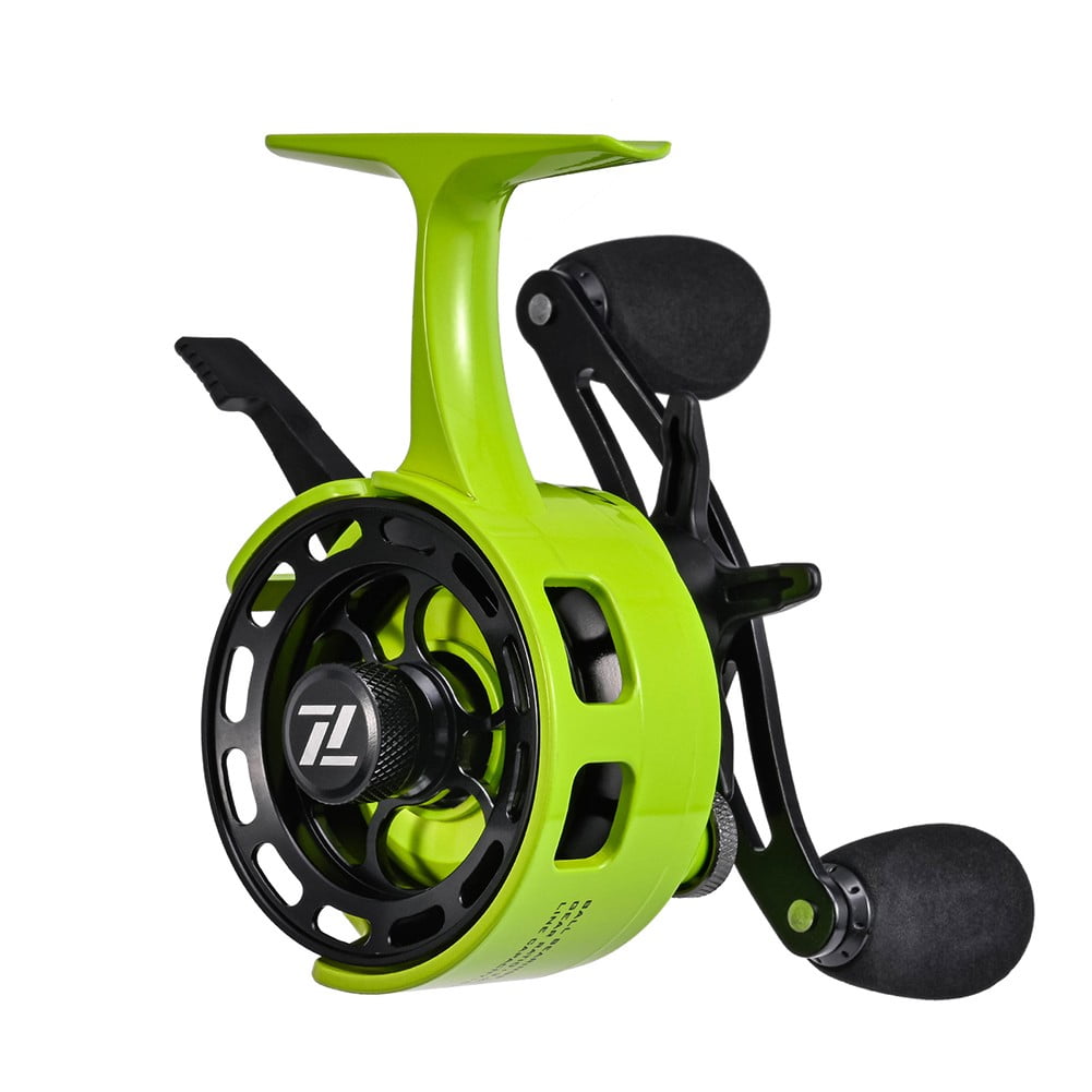 3.2:1 Gear Ratio 3+1 Bearing Inline Ice Fishing Reel with Magnetic Drop ...