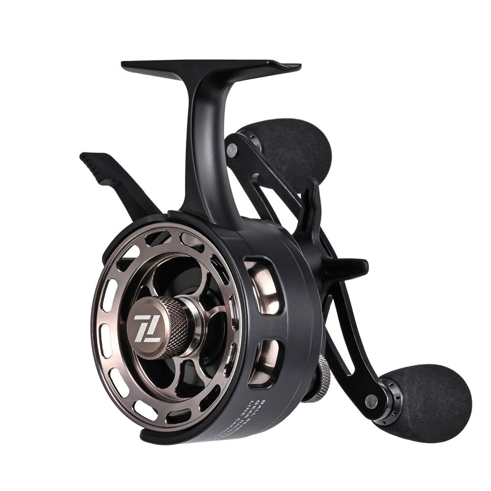 3.2:1 Gear Ratio 3+1 bearing Inline Ice Fishing Reel with Magnetic Drop ...