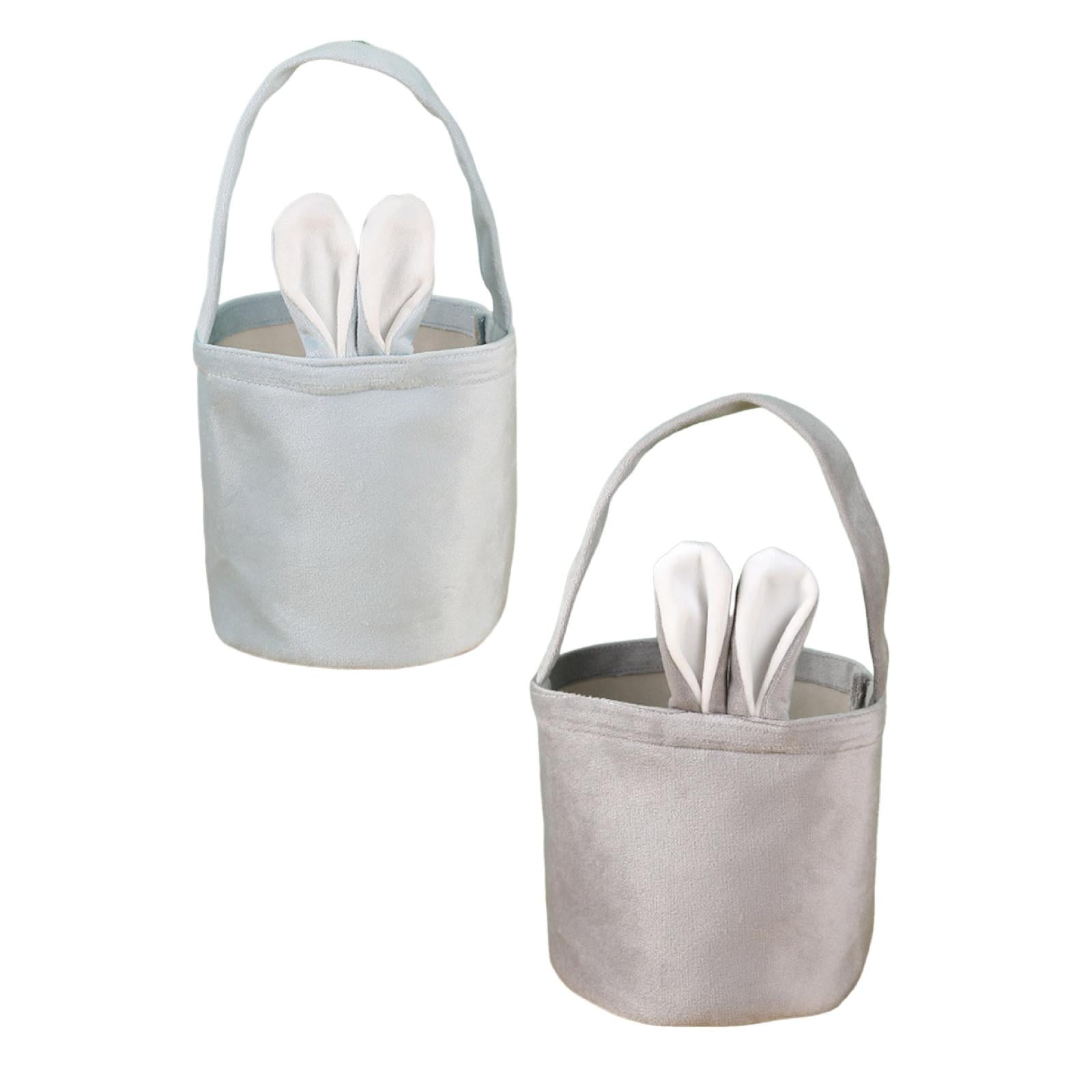 3/2/1 Pieces Easter Canvas Tote Bags Bunny Gift Bags With Handles ...