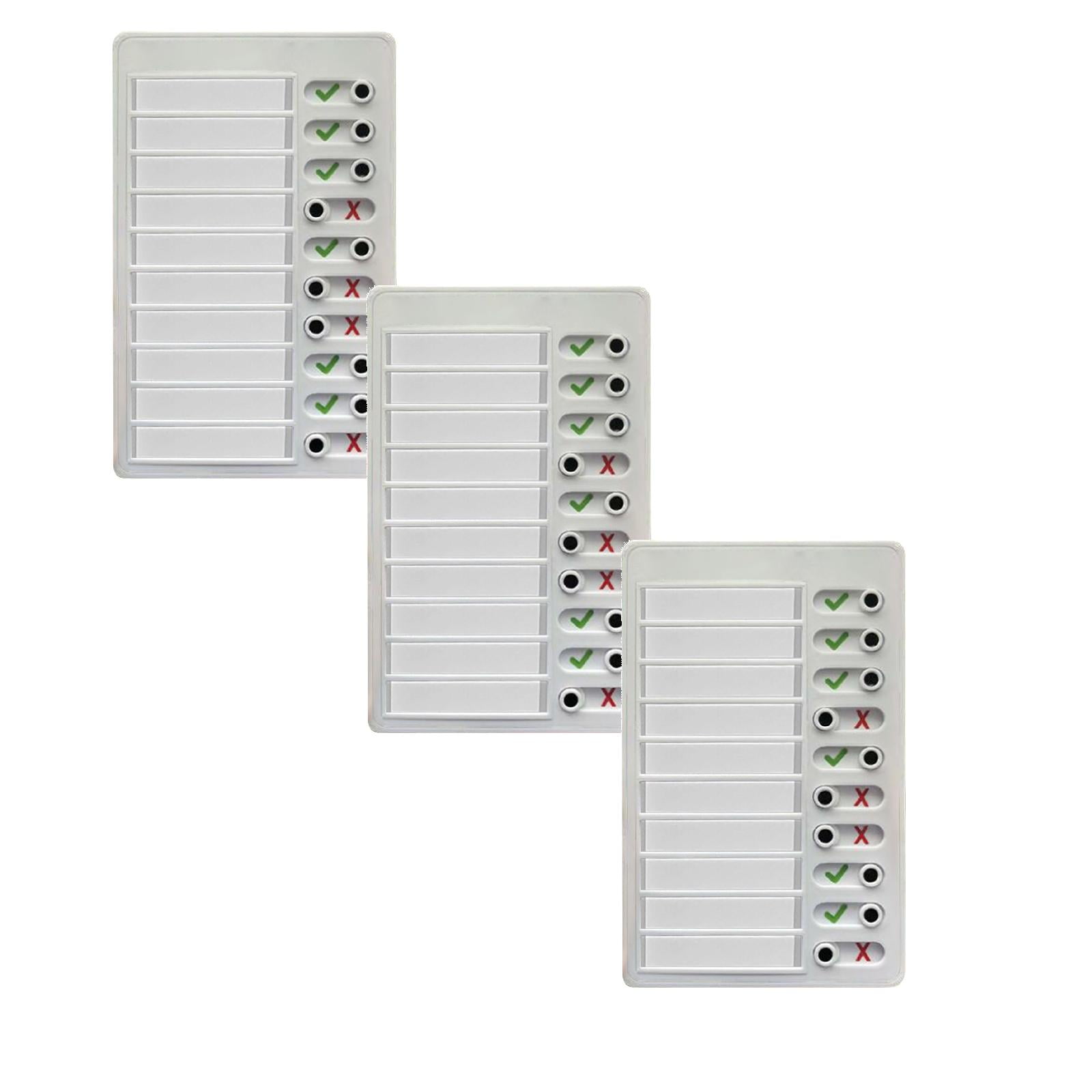 3/2/1 Pieces To Do List Checklist Boards, Plastic Memo Boards ...