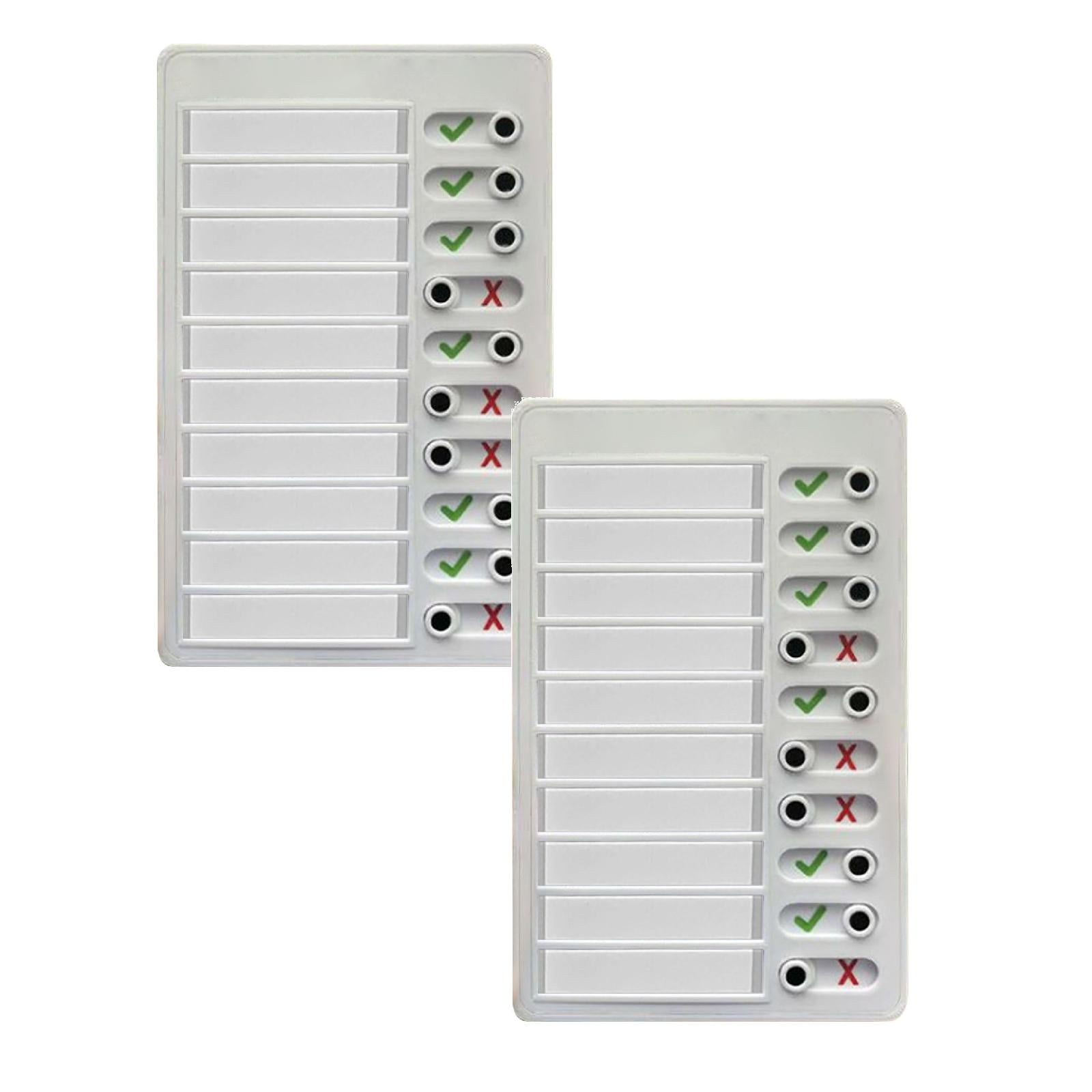 3/2/1 Pieces To Do List Checklist Boards, Plastic Memo Boards ...