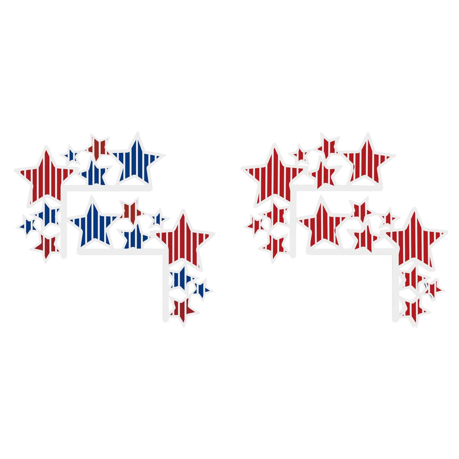 3/2/1 Sets Independence Day Door Corner Decoration Stickers Set ...