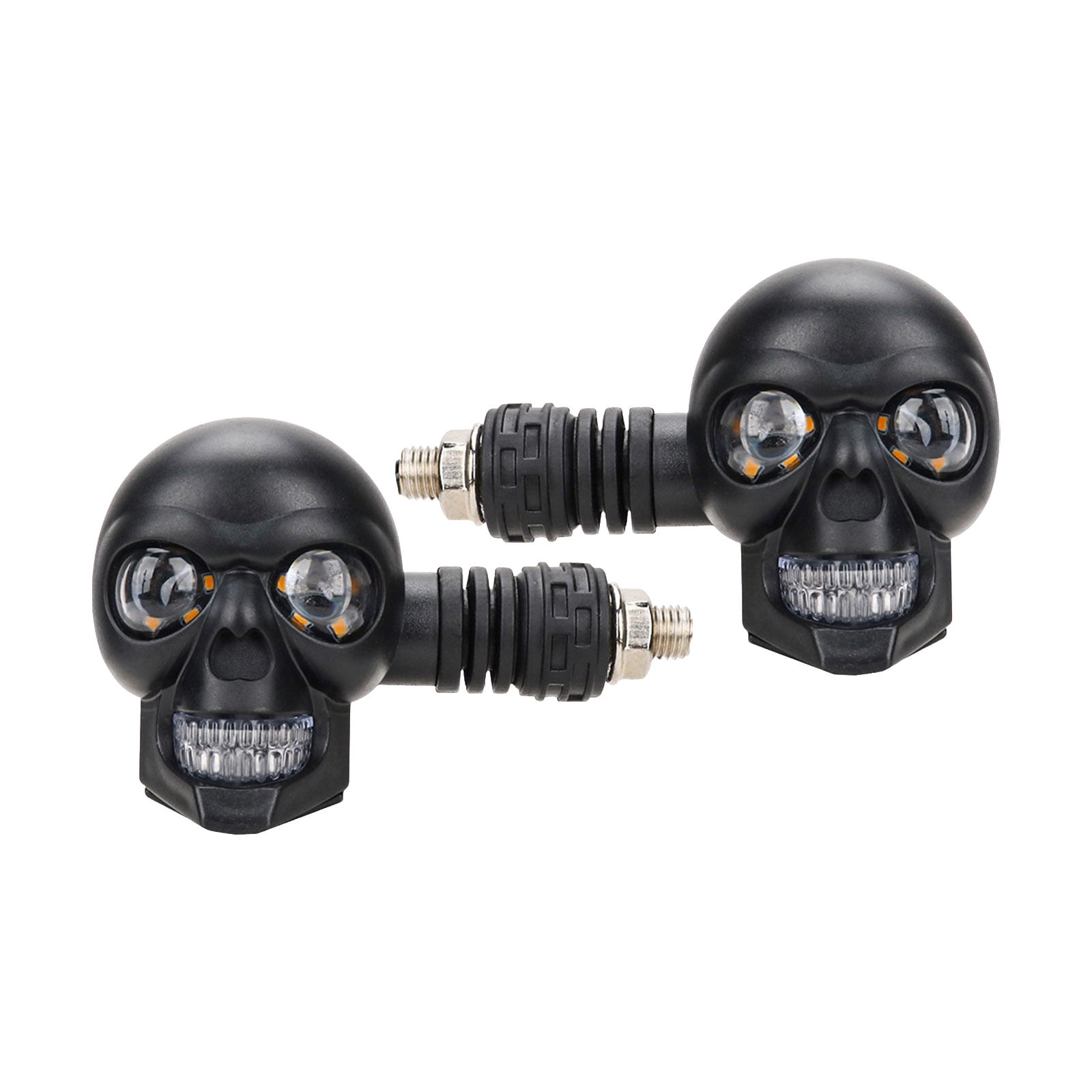 3/2/1 pairs Skull LED Turn Lights for Motorcycles LED Turn Motorcycle ...