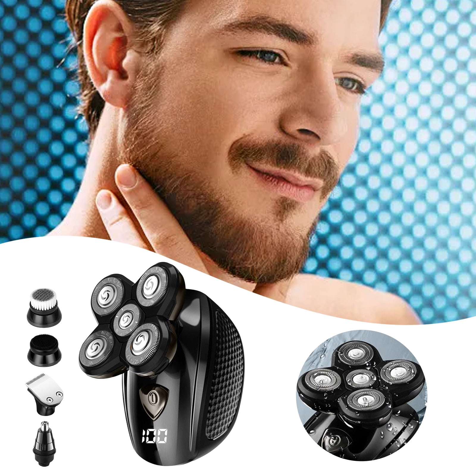 3/2/1 sets Bald Head Shaver,Electric Head Shavers for Bald Men, 5-in-1 ...