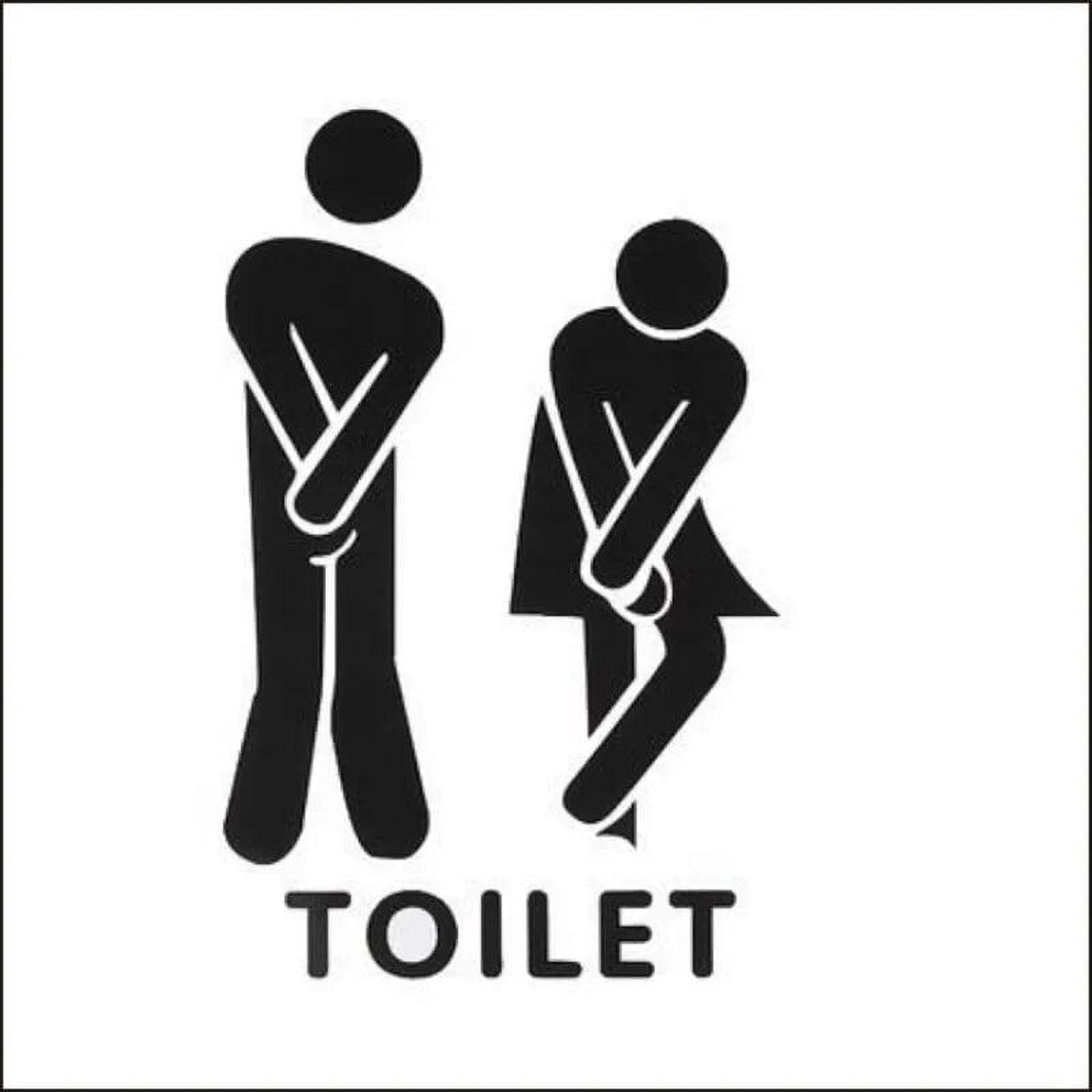 3/2/1Pc Bathroom Door Wall Stickers Toilet Sticker WC Entrance Sign ...