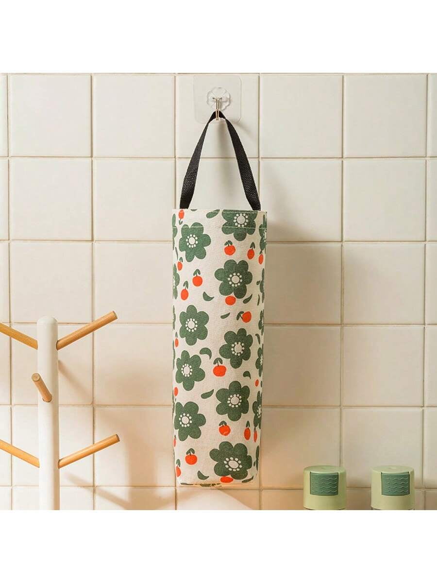 3/2/1pc Garbage Bag Storage Hanging Bag, Wall-Mounted Drawstring Shoe ...