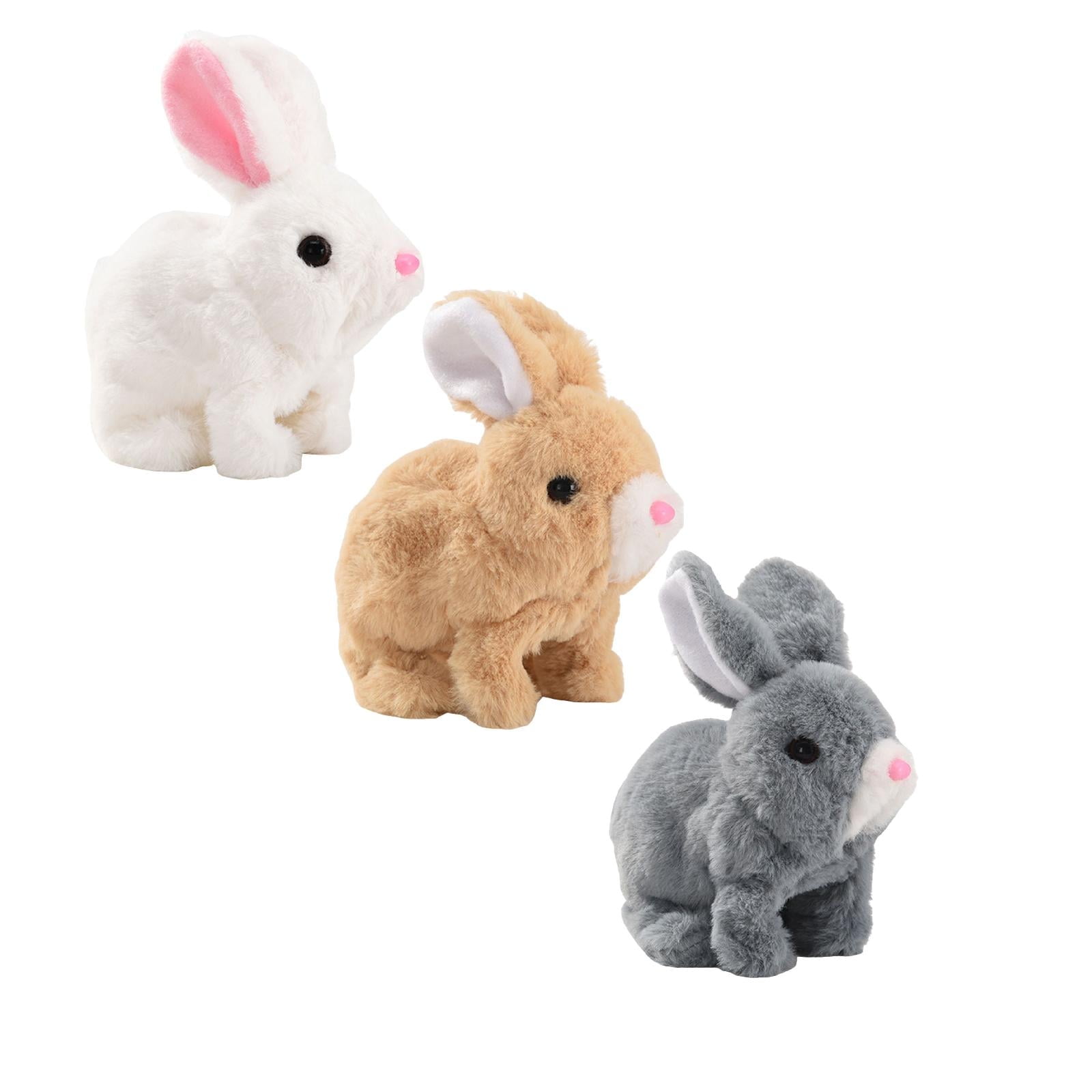 3/2/1pcs Bunny Toys Easter Plush Stuffed Bunny Toy Bunnies Can Walk And ...