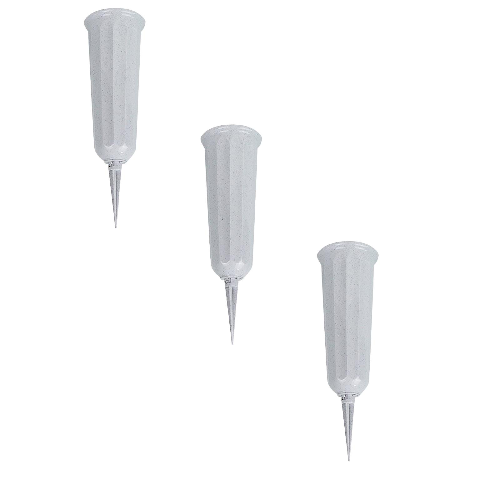 3/2/1pcs Cemetery Vases With Spikes Memorial Floral Vases Flower Holder ...