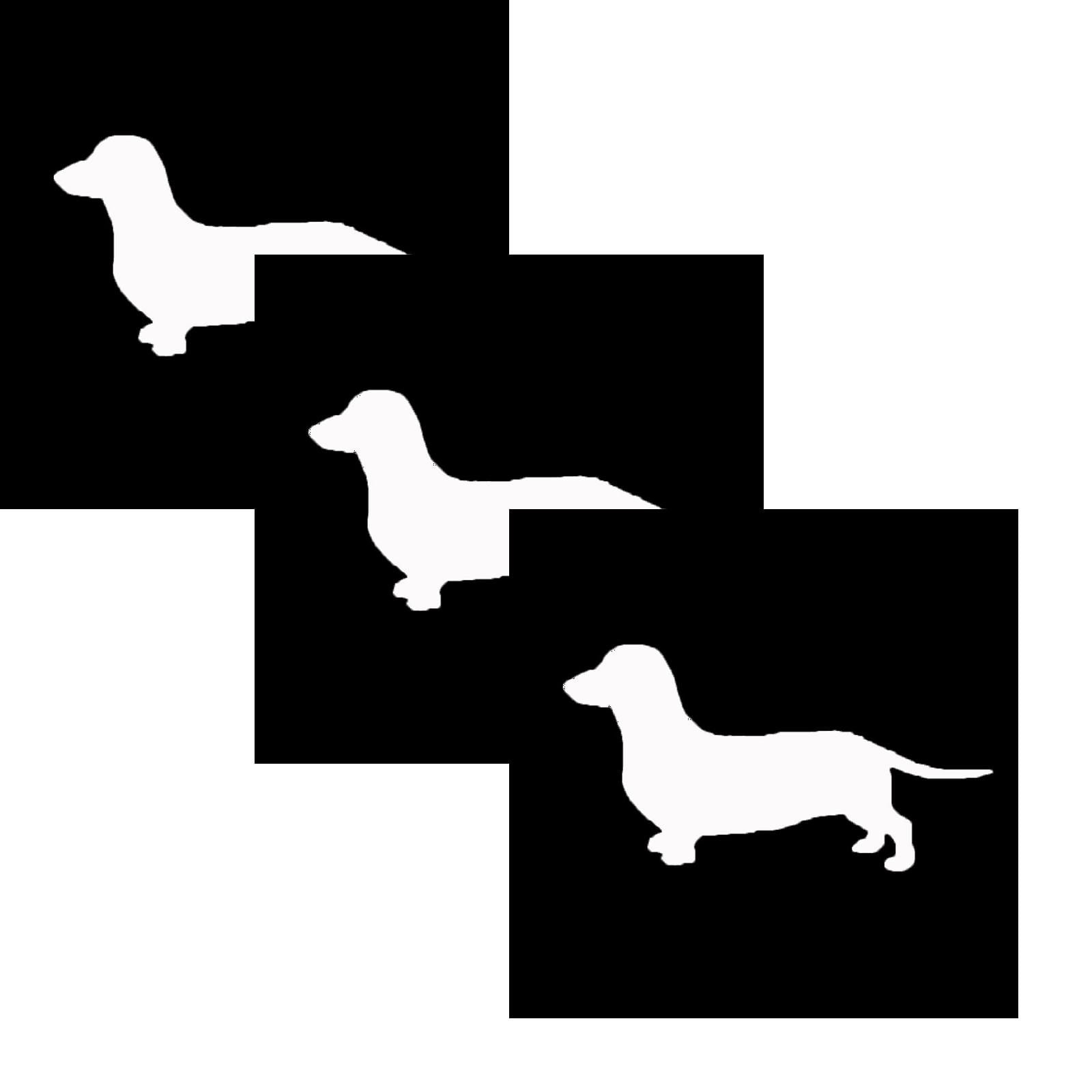 3/2/1pcs Dachshund Sticker Waterproof Sticker Car Laptop Wall Window ...