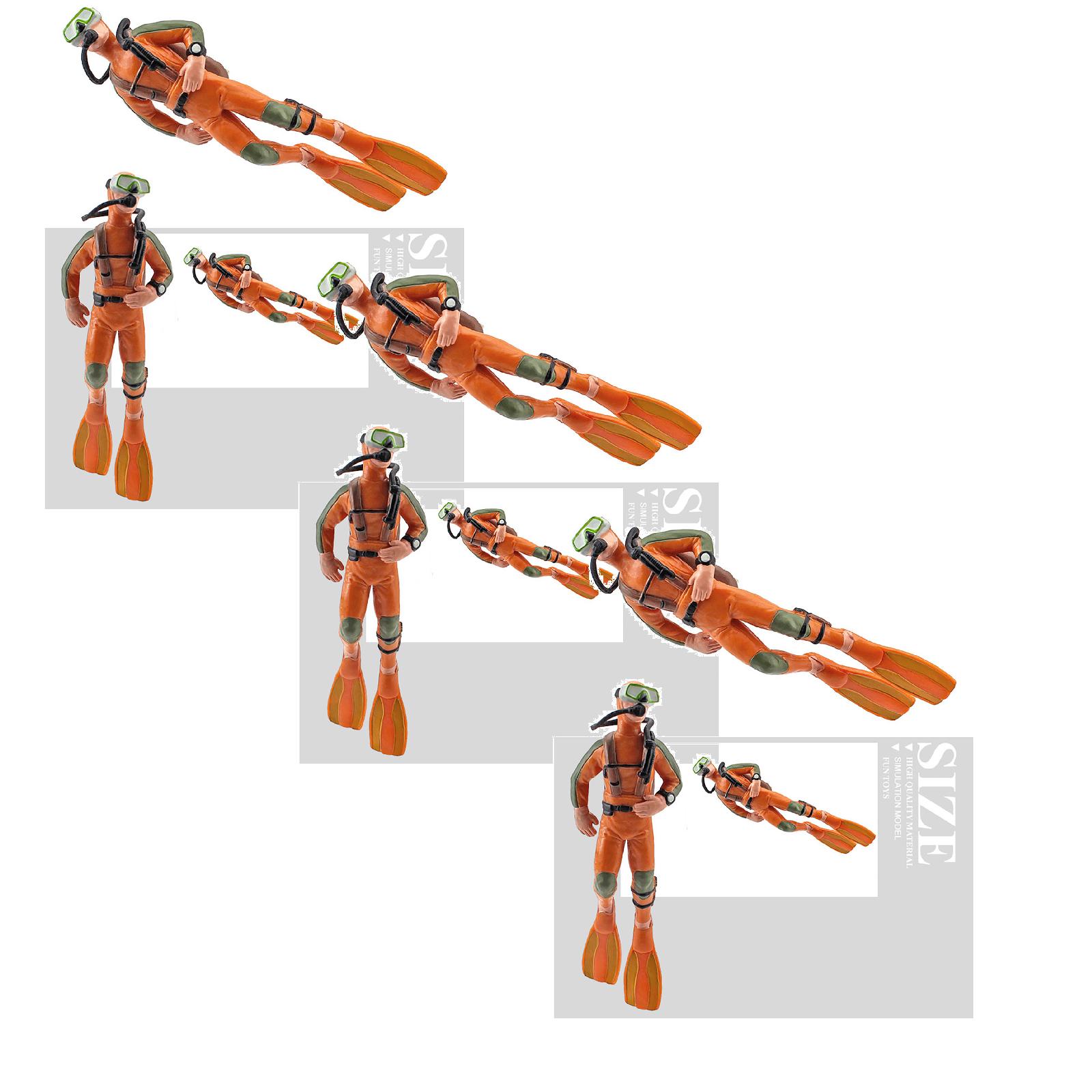 3/2/1pcs Diver Model Desktop Ornaments Scuba Diver Toy Set Action ...