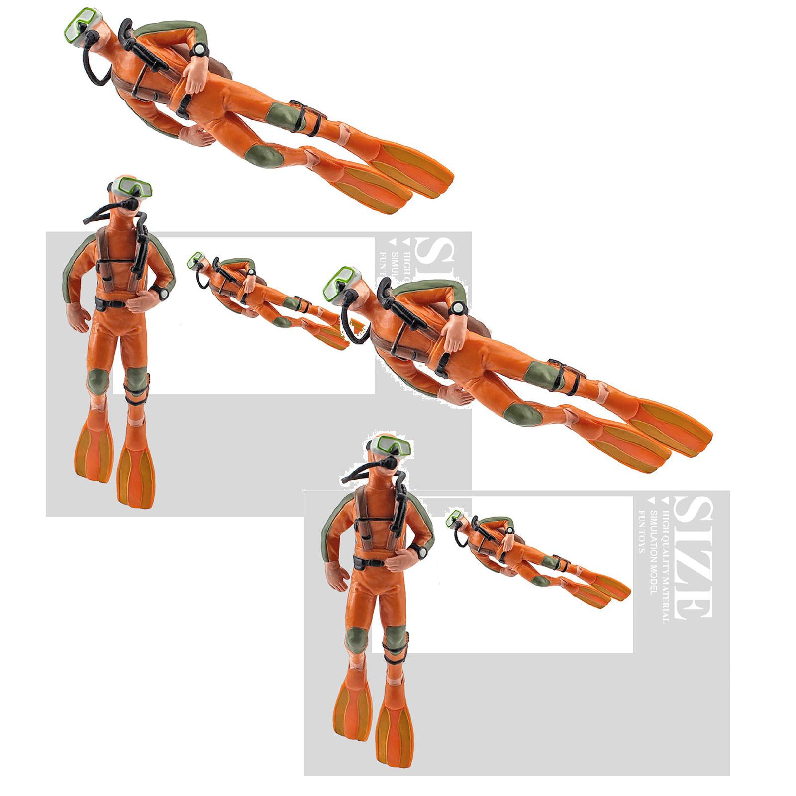 3/2/1pcs Diver Model Desktop Ornaments Scuba Diver Toy Set Action ...