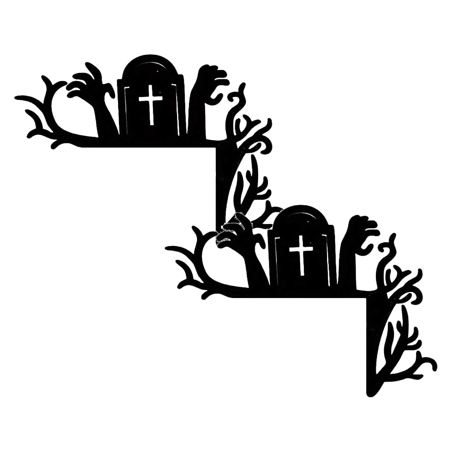 3/2/1pcs Hallo-ween Decoration Hallo-ween Door Corner Acrylic Sign ...