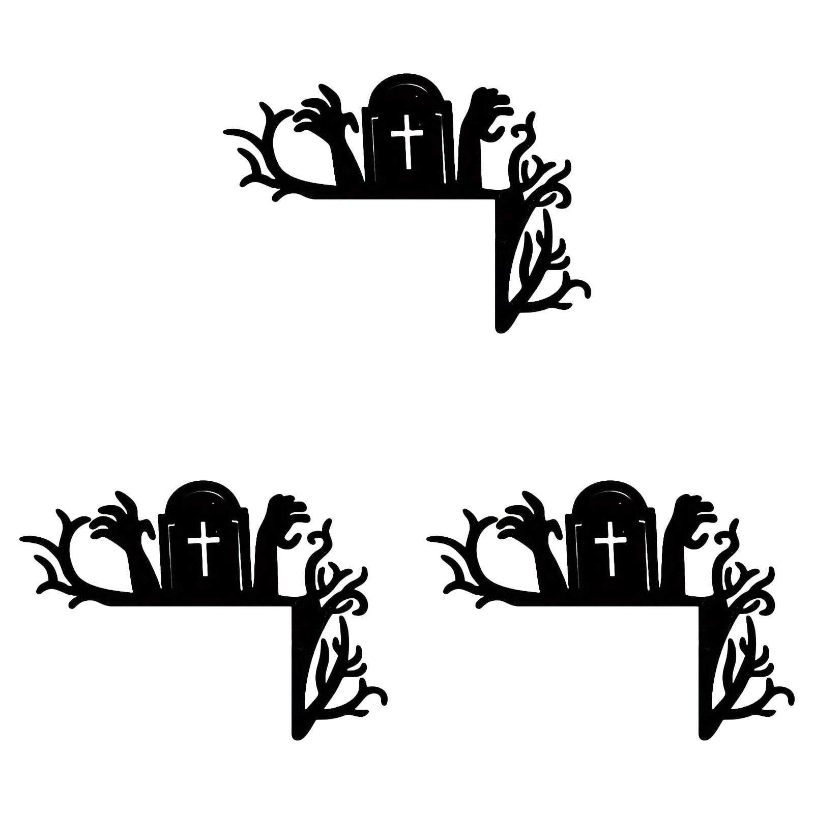 3/2/1pcs Hallo-ween Decoration Hallo-ween Door Corner Acrylic Sign ...