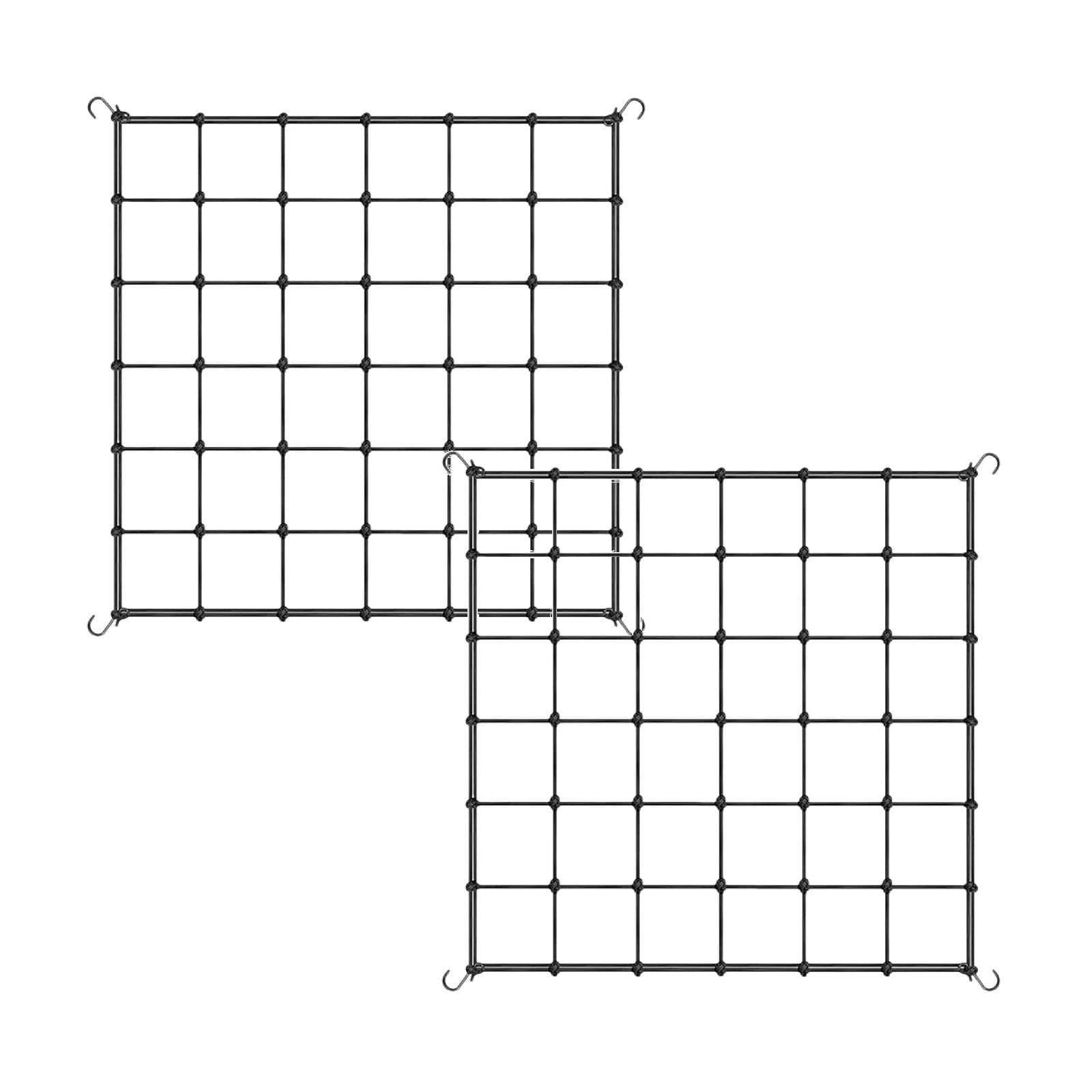 3/2/1pcs Trellis Netting with 4 Hooks, Heavy-Duty Garden Plant Trellis Netting for Climbing ...