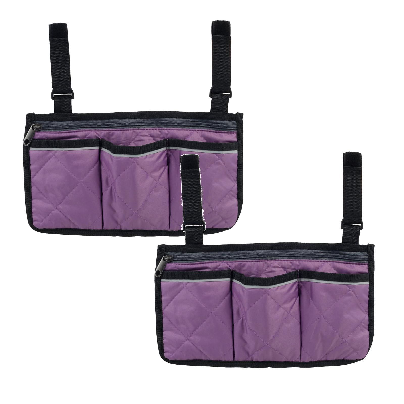 3/2/1pcs Wheelchair Pouch Side Pocket, Wheelchair Rollator Accessories ...