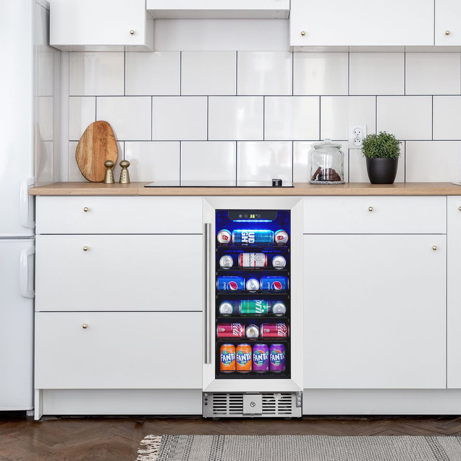 3.2 Cu.Ft Beverage Refrigerator, 115 Can Built-In or Freestanding ...