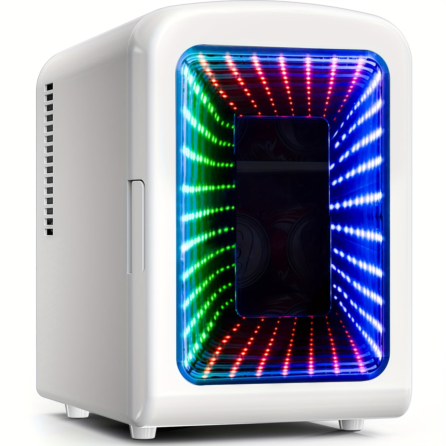 3.2 Cu. Ft Compact Fridge with Freezer, 2-Door Retro Grey, Adjustable ...