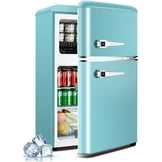 BANGSON Mini Fridge, 3.2cu.ft, Reversible Door, 5 Adjustable Thermostat ...