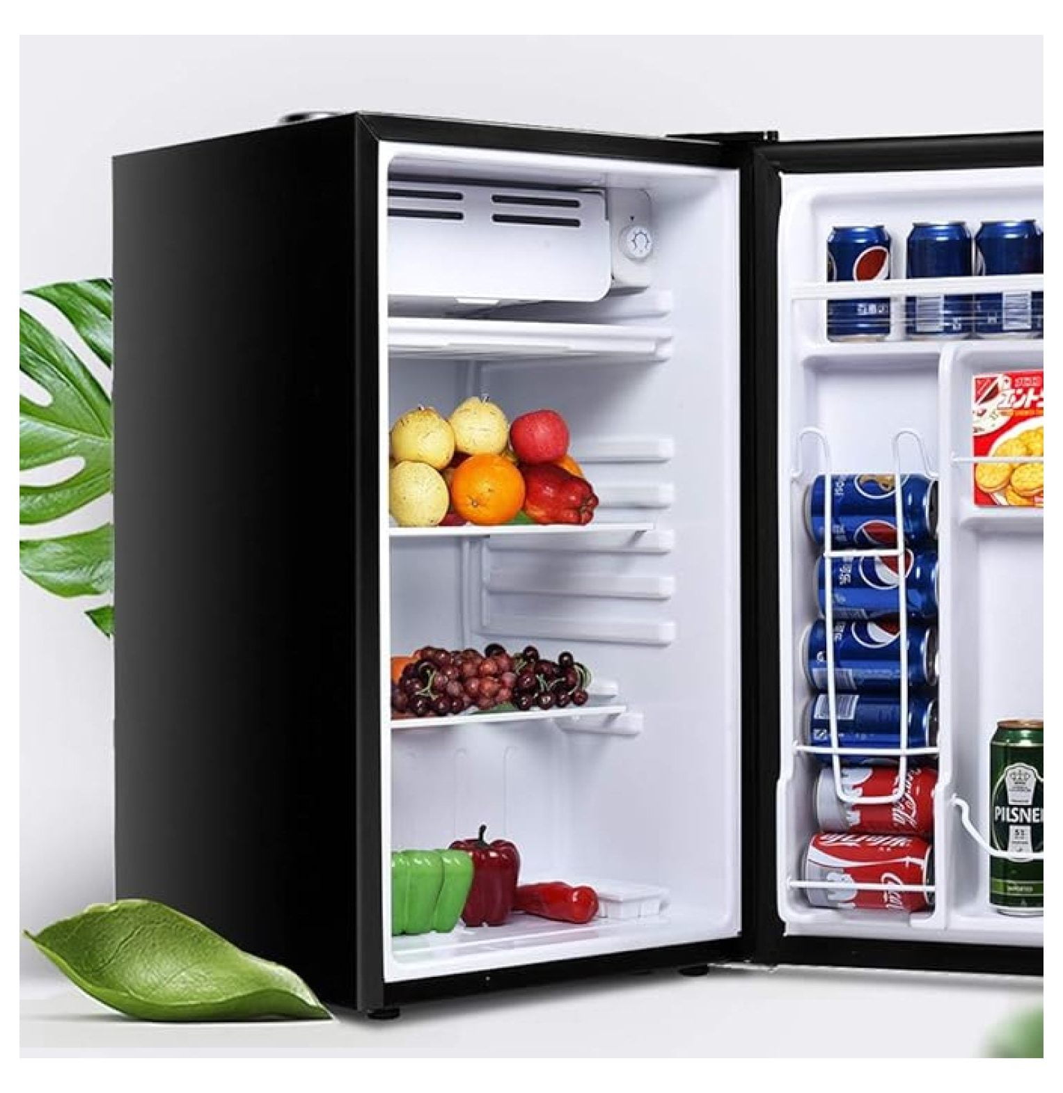 3.2 Cu.Ft Mini Compact Refrigerator, Under Counter Fridge with Small ...