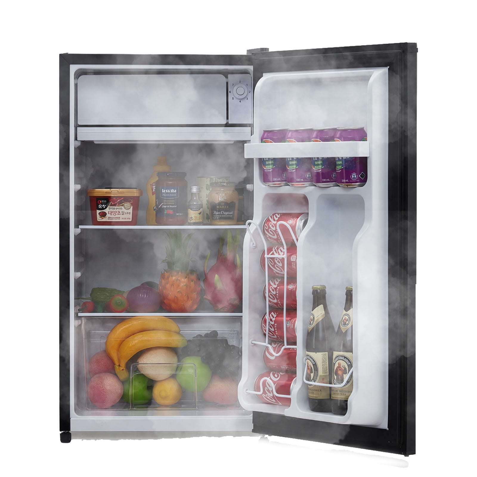3.2 Cu.Ft. Mini Fridge, Compact Refrigerator with Adjustable Shelves ...