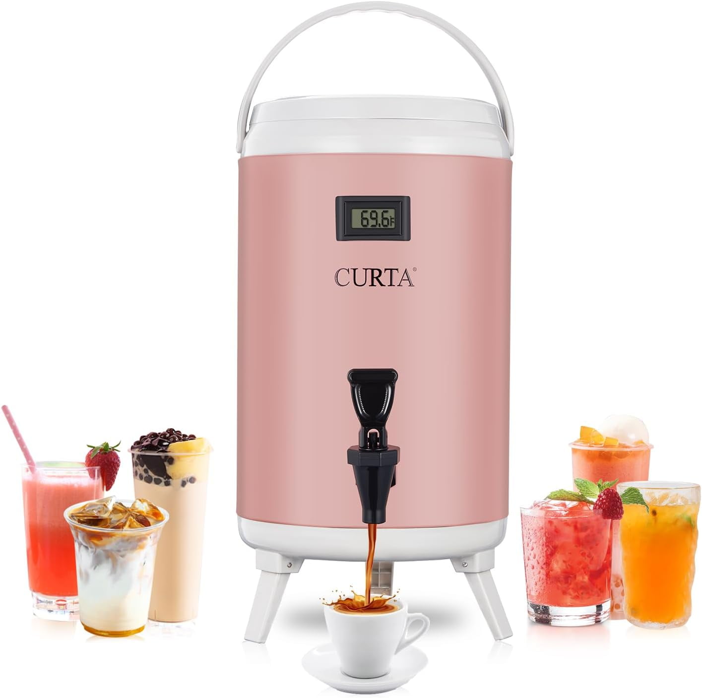 3.2 Gallon Beverage Serveware, Insulated Beverage Dispenser with Spout ...