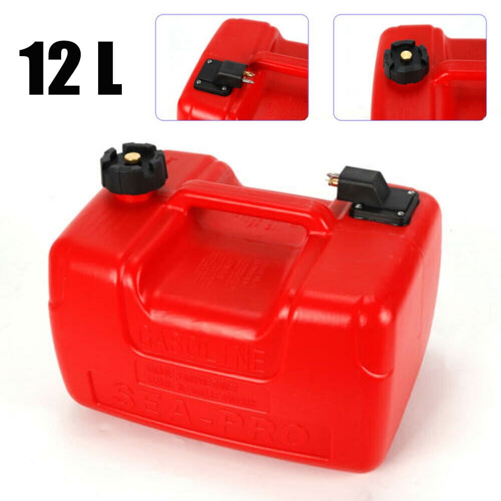 3.2 Gallon Portable Outboard Boat Gas Tank Marine External Fuel Tank ...
