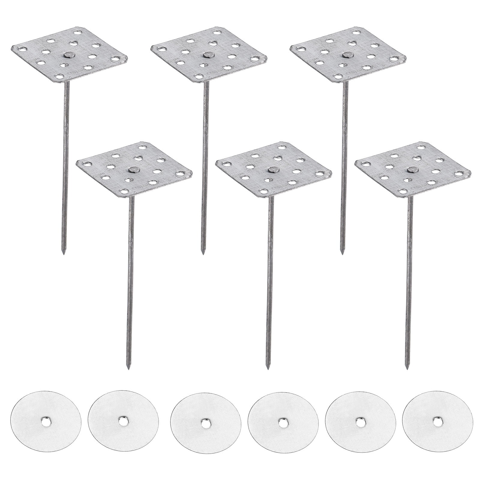3.2 Inch Perforated Insulation Pins with Round Washers, 80 Pack ...