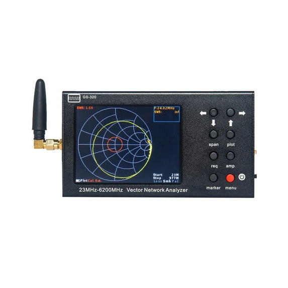 3.2 Inch Vector Network Analyzer GS-320 Frequency Range 23MHz-6200MHz ...