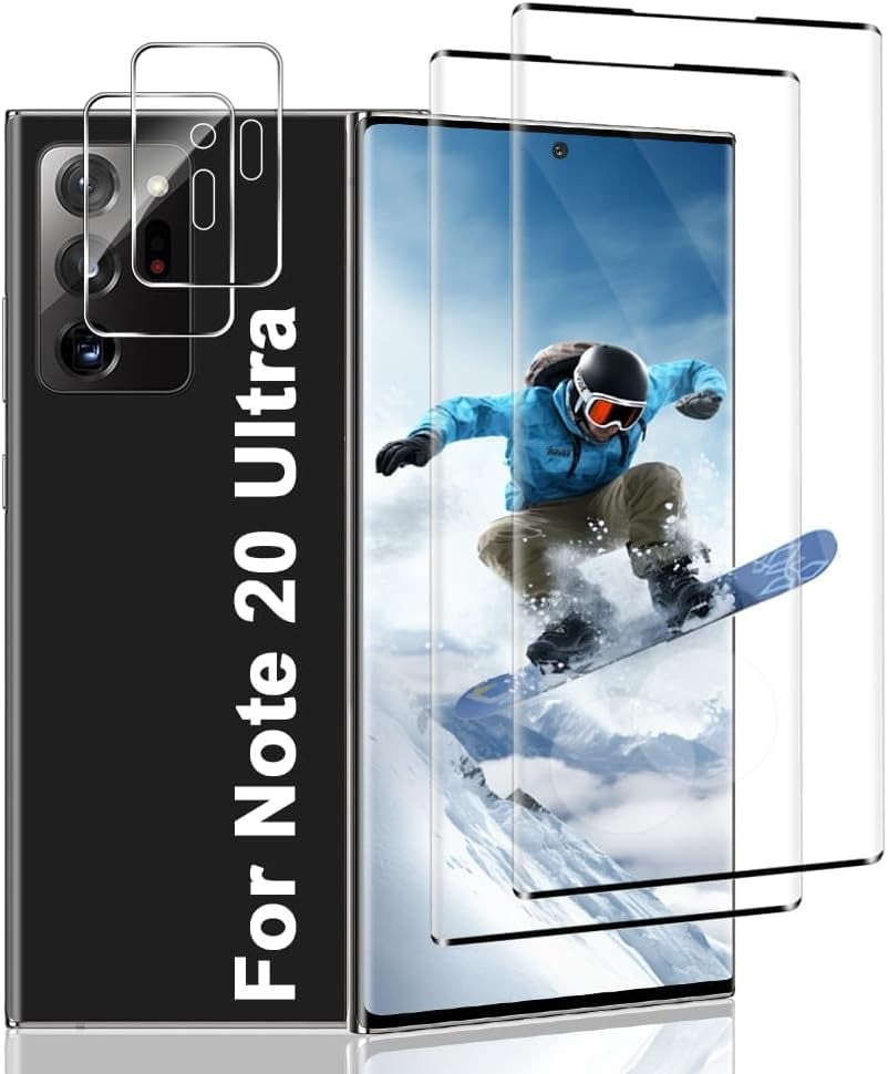 (3+2 Pack) Screen Protector For Note 20 Ultra With Camera Lens ...