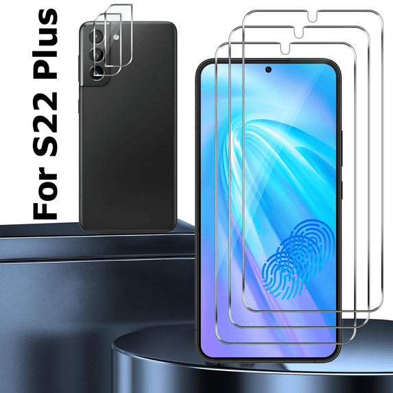 (3+2 Packs) For Galaxy S22 Plus Screen Protector With Camera Lens ...