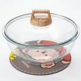 3.2 QT Glass Sourdough Bread Proofing Bowl with Lid, Large Dough Rising ...