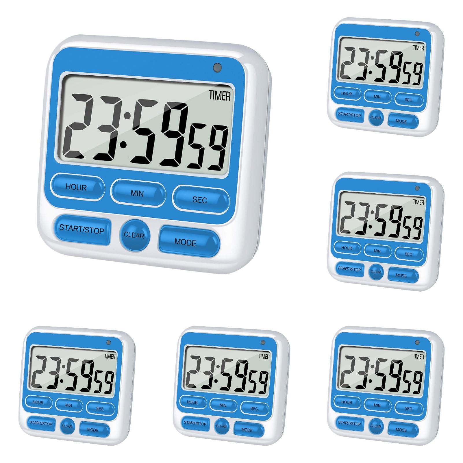 3.2 inch Digital Kitchen Timer with Mute/Loud Alarm,ON/Off ,24 Hour ...