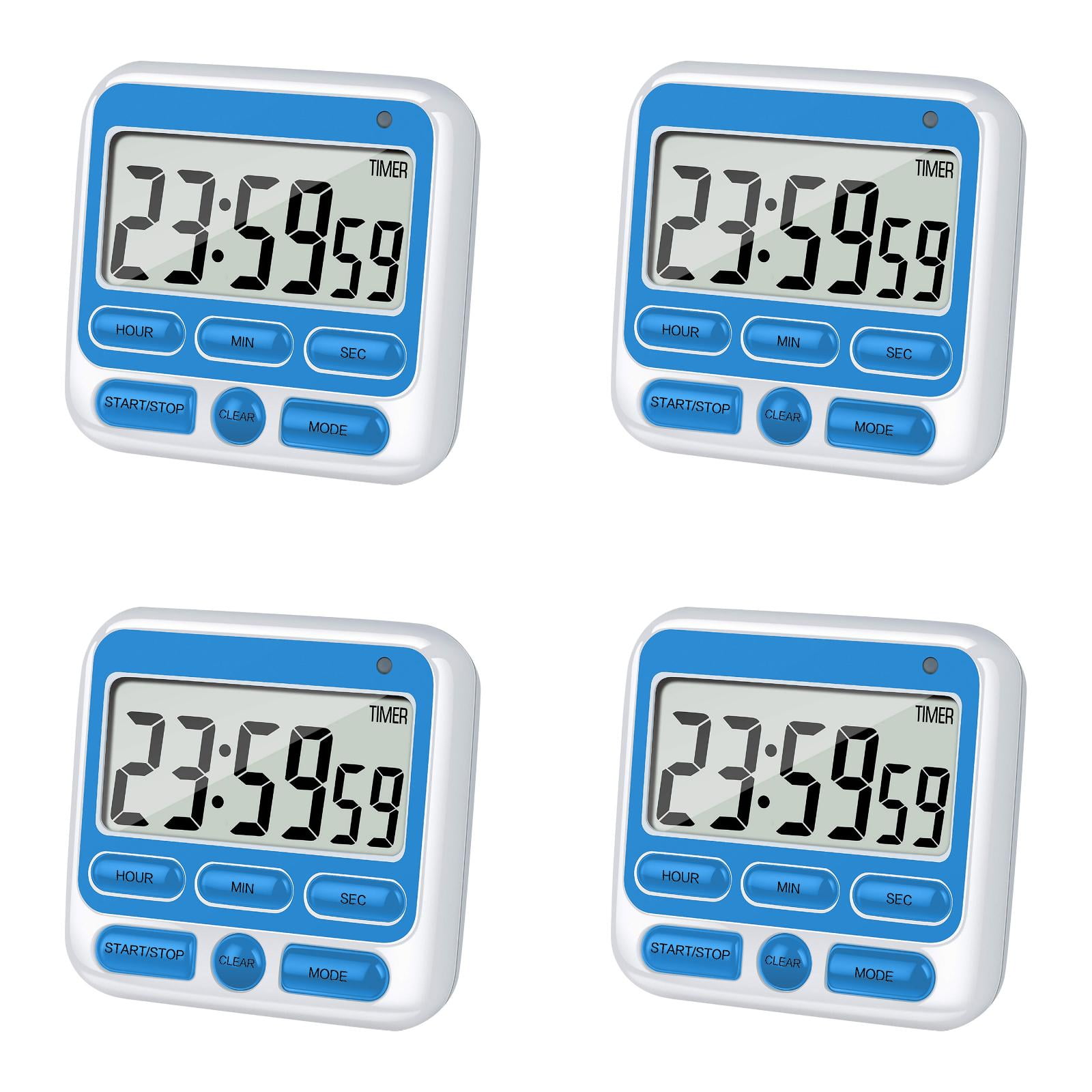 3.2 inch Digital Kitchen Timer with Mute/Loud Alarm,ON/Off ,24 Hour ...