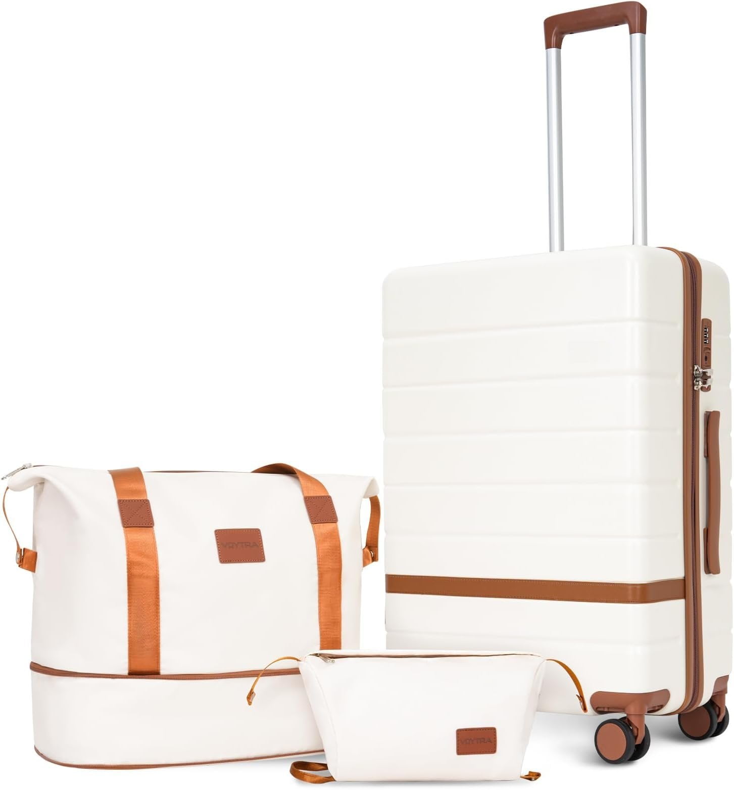 3- 20 Inch Carry On Luggage Set, Durable Hardshell Spinner Wheel ...