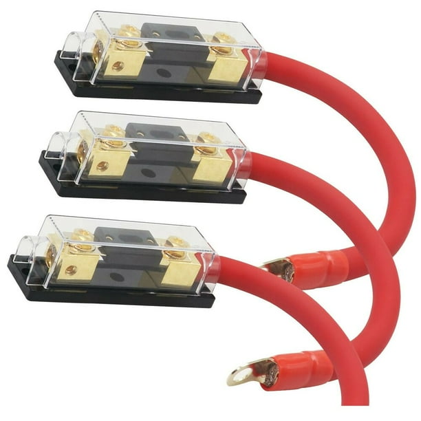 3 200 AMP ANL Gold Terminal Fuse Holder Battery Installation Kit 0 ...