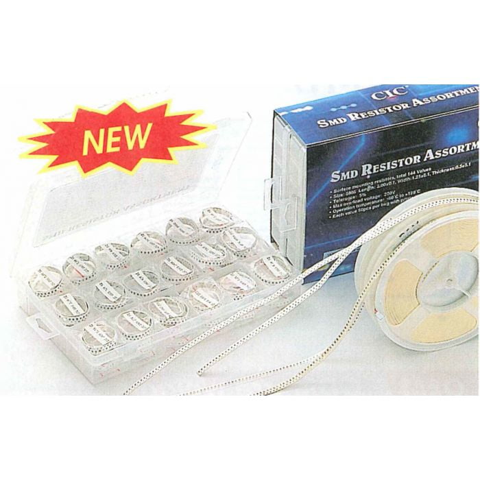 3,200 Piece SMD Resistor Kit with 72 Different Values from 2.4 to 10M ...