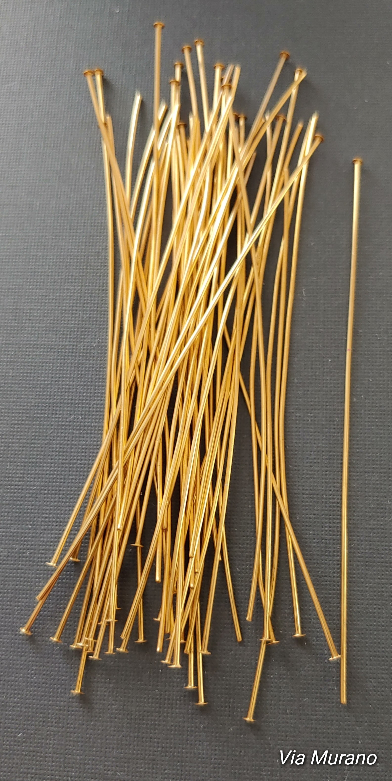3" 22g Brass Wire Wrapper Head Pins (Pack 50). Use them in conjunction ...