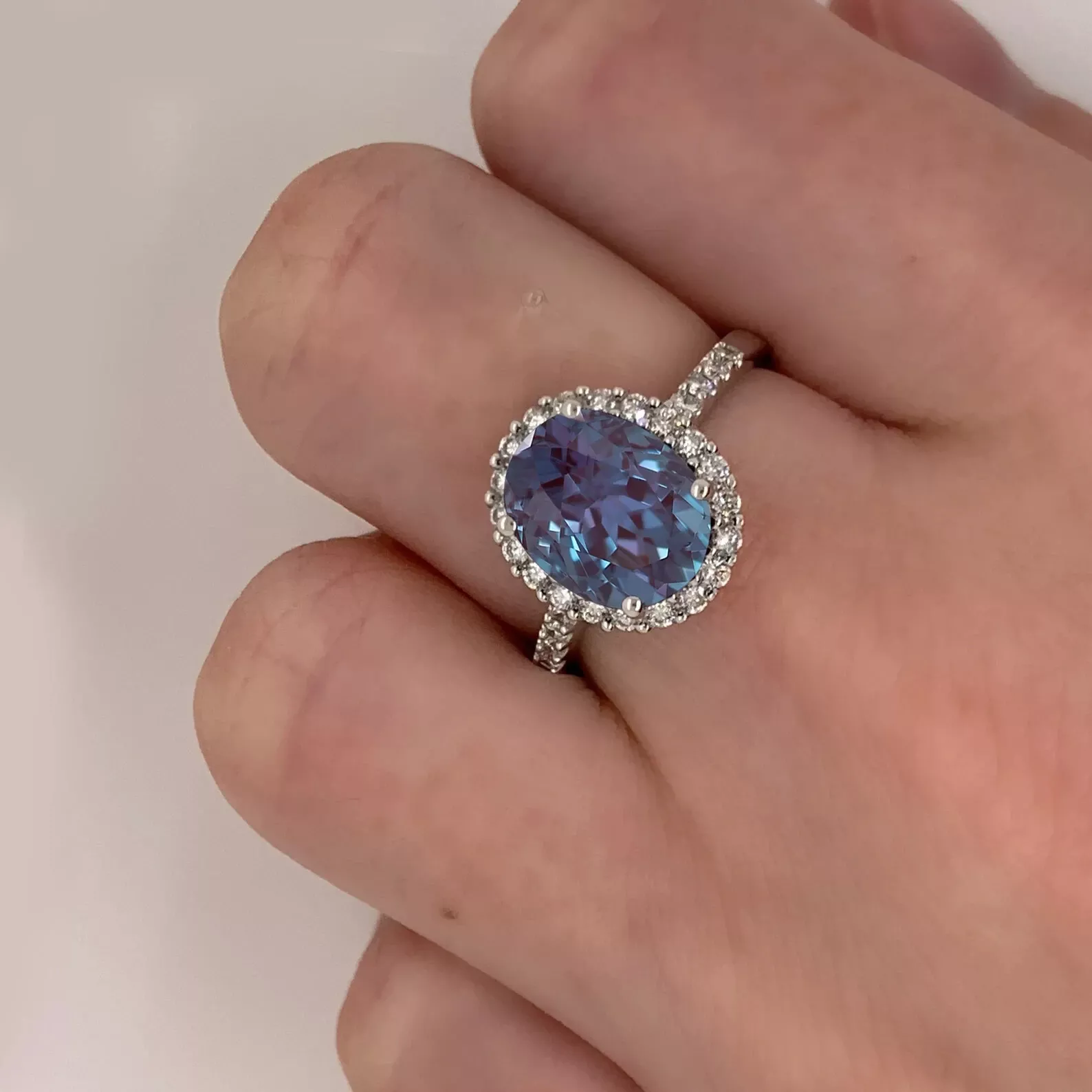 3.24 Carat Vintage Color Change Alexandrite Ring For Men's Wedding Gift ...