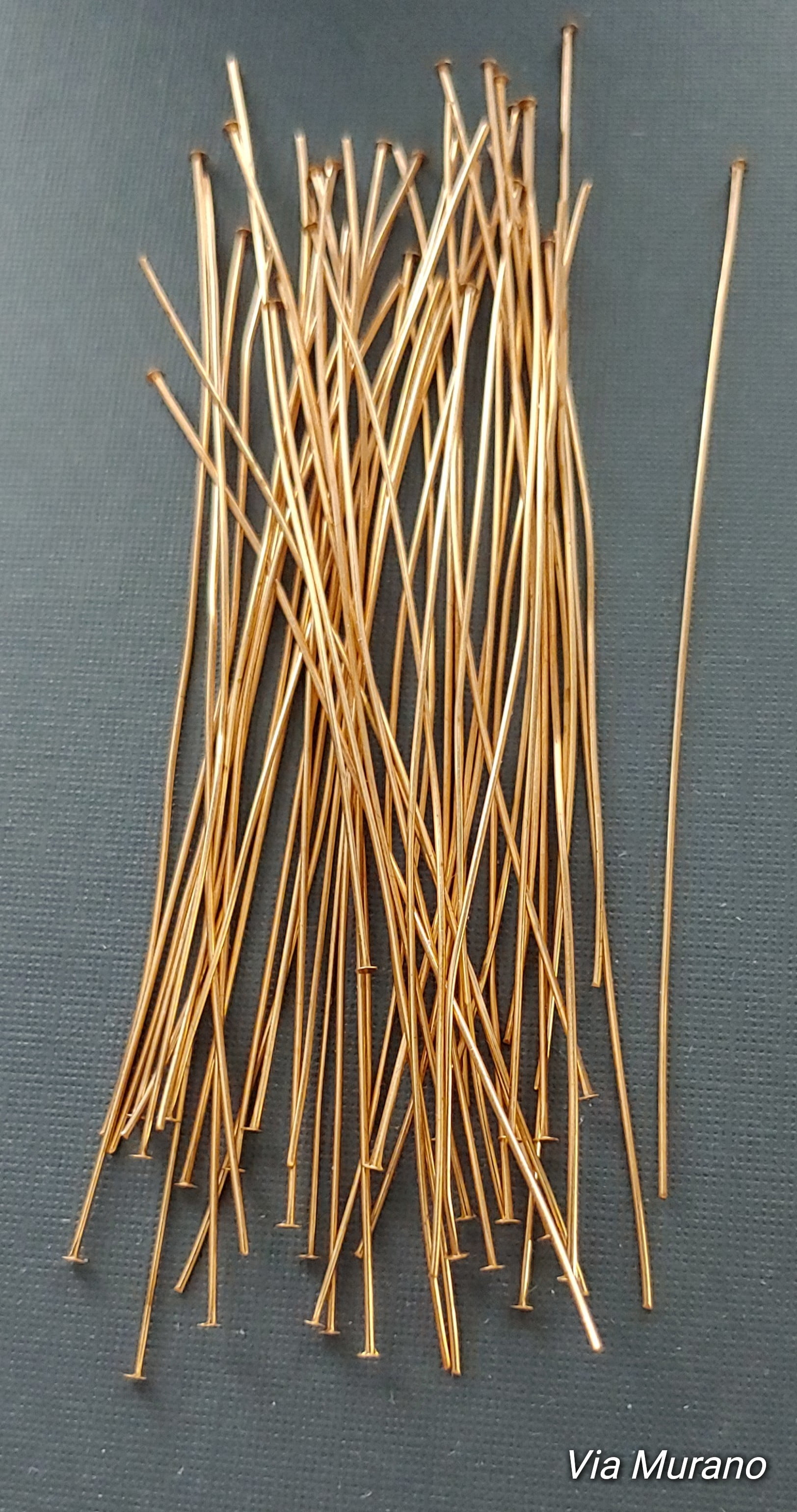 3" 24g Brass Wire Wrapper Head Pins (Pack 50). Use them in conjunction ...