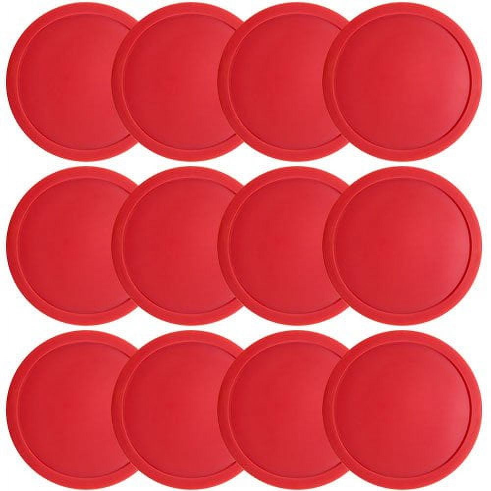 3.25" Full Size Red Air Hockey Pucks, Set of 12 for Large Tables, Ideal ...
